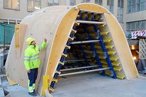 Driedimensionale bekistingsoplossing voor complexe vormen